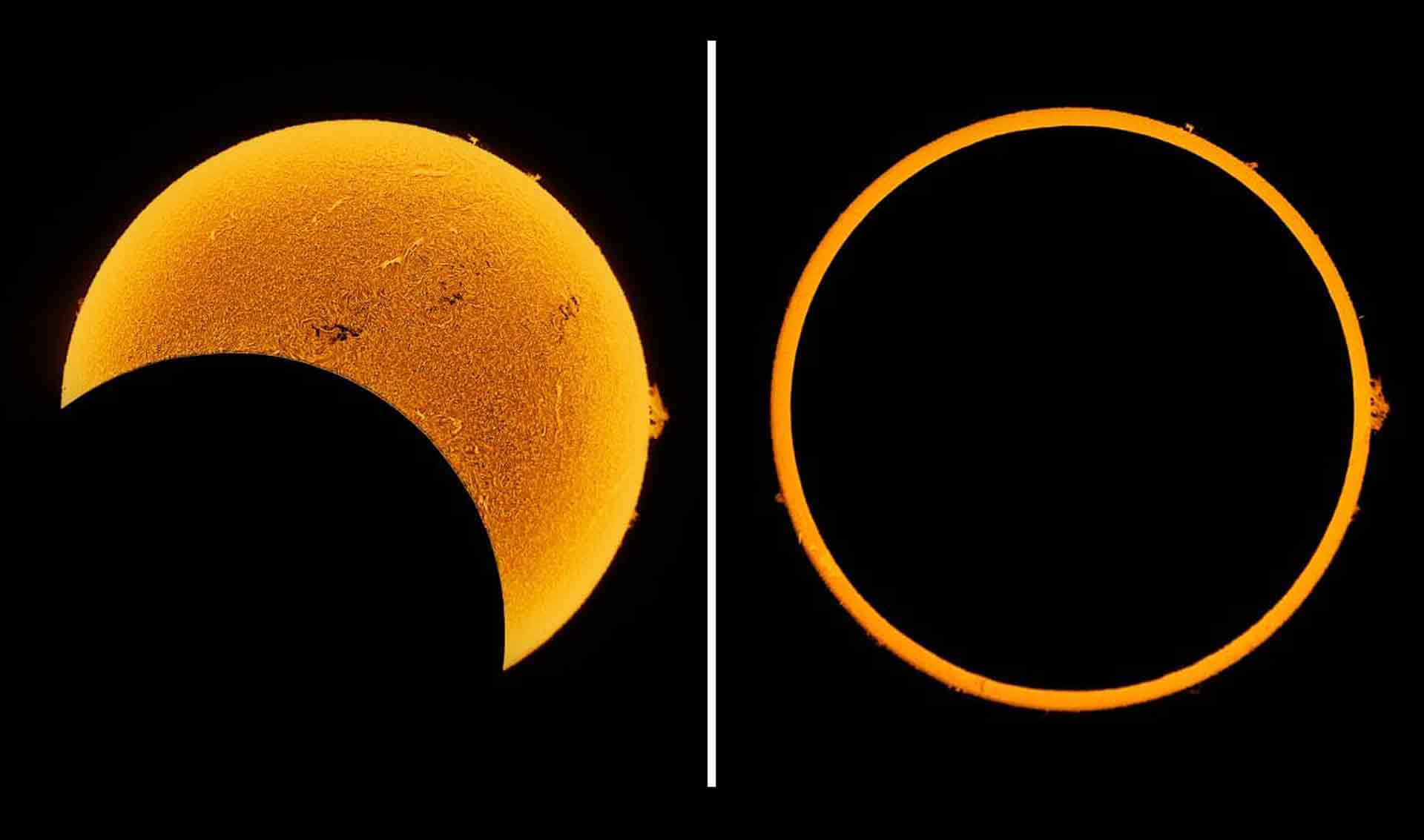 Vídeo | Increíble eclipse solar anular en 8K